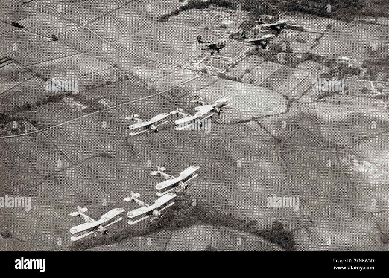 Fairey Swordfish in formation during WWII. From Wings of War, published ...