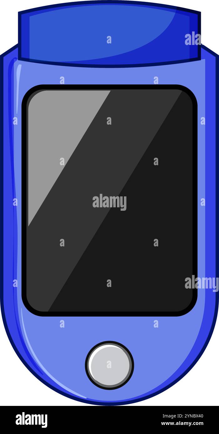 saturation pulse oximeter cartoon vector illustration Stock Vector ...