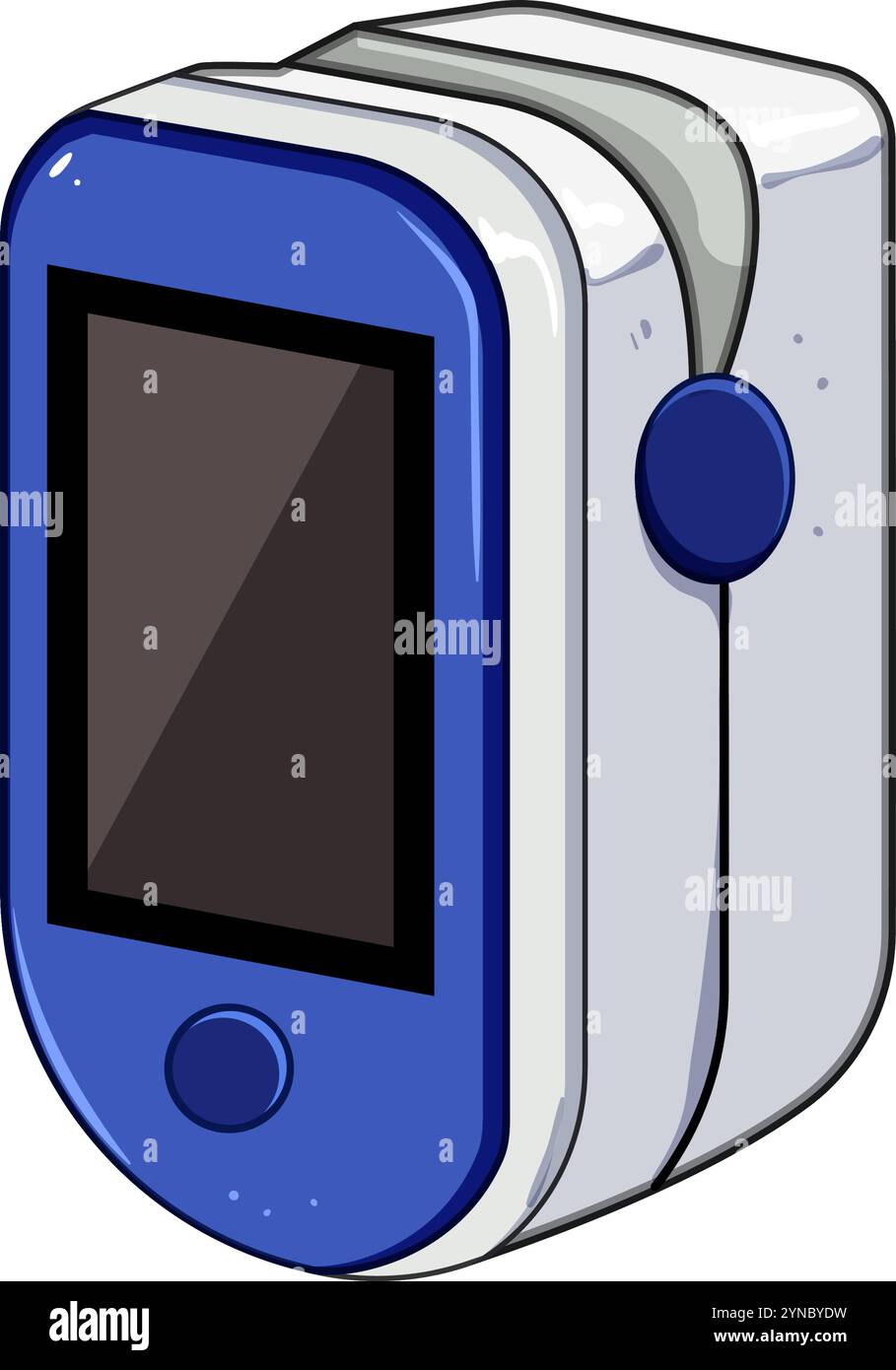 reading pulse oximeter cartoon vector illustration Stock Vector Image ...