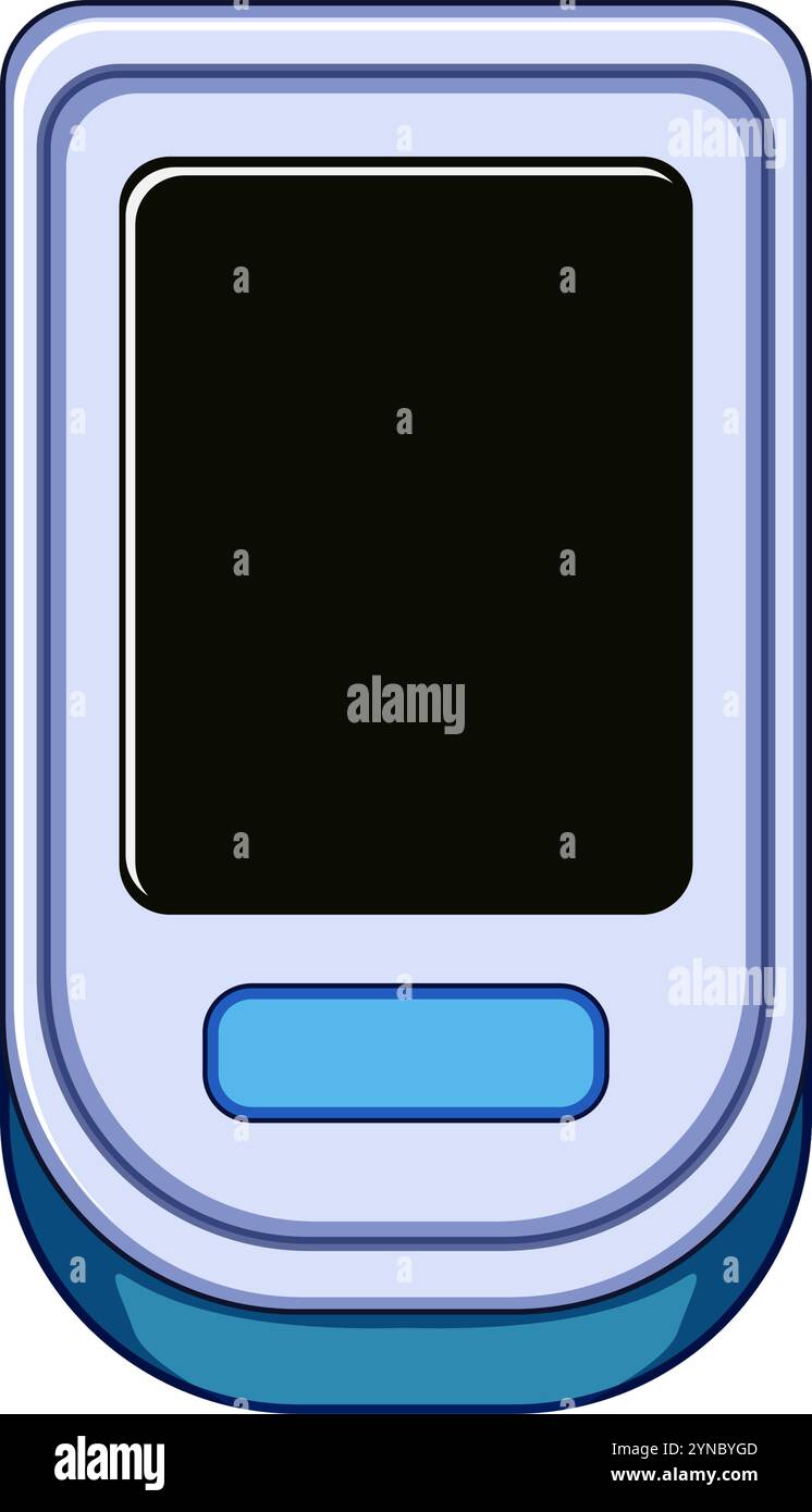 monitor pulse oximeter cartoon vector illustration Stock Vector Image ...