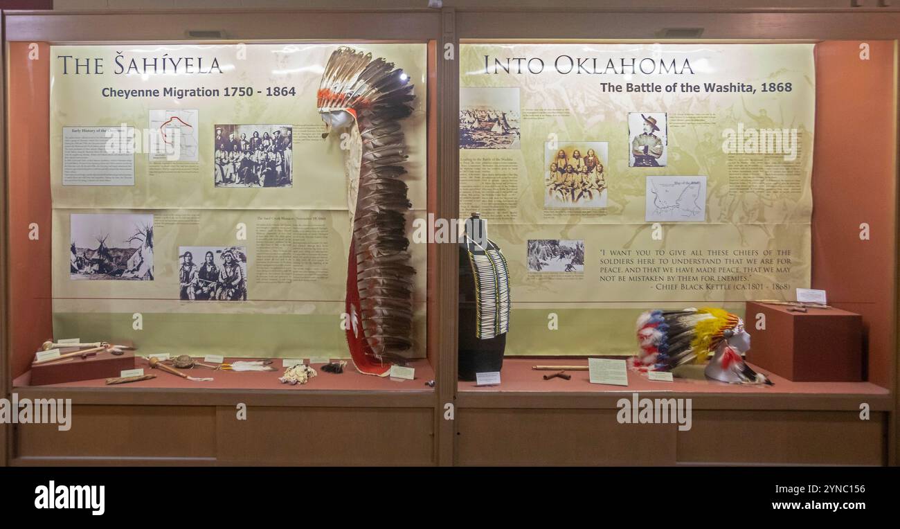 Woodward, Oklahoma - The Plains Indians and Pioneers Museum. A display ...