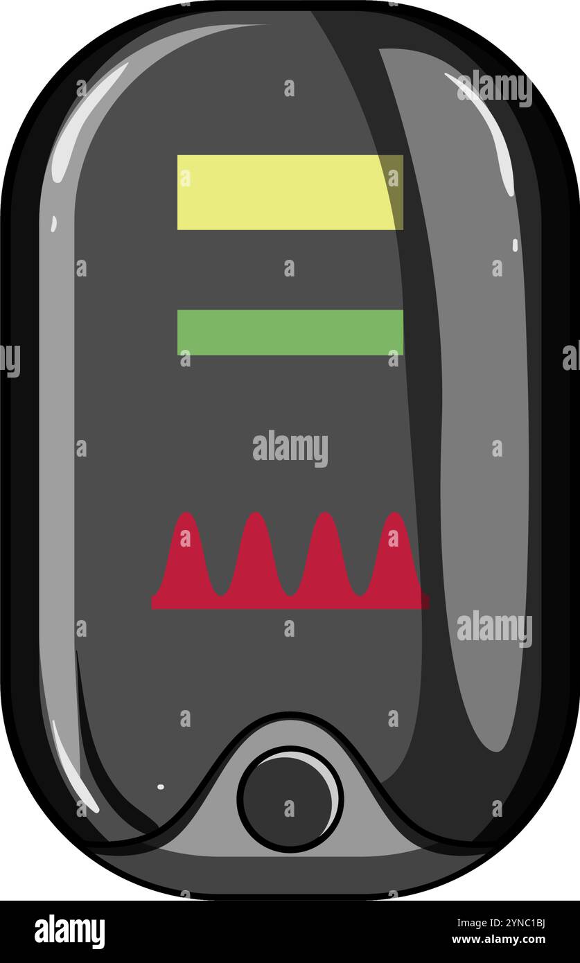 portable pulse oximeter cartoon vector illustration Stock Vector Image ...