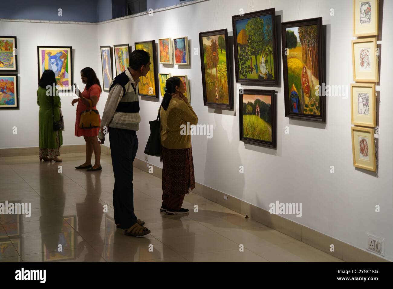 Kolkata, India, 25th November 2024. The 55th Annual Exhibition of ...