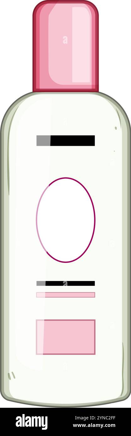 moisturizing shampoo baby cartoon vector illustration Stock Vector ...