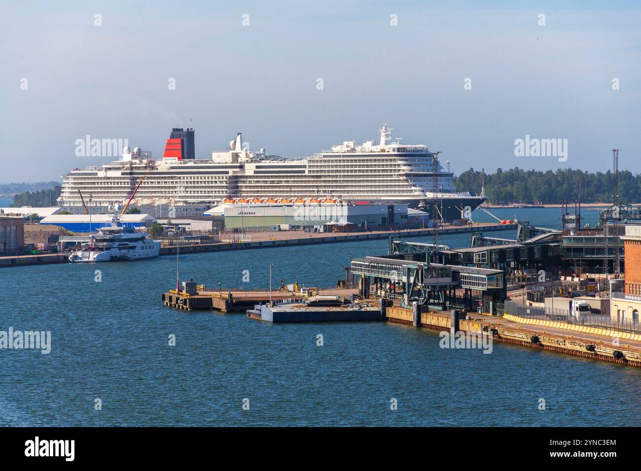 MS Queen Anne Pinnacle class cruise ship by Cunard line moored in the ...