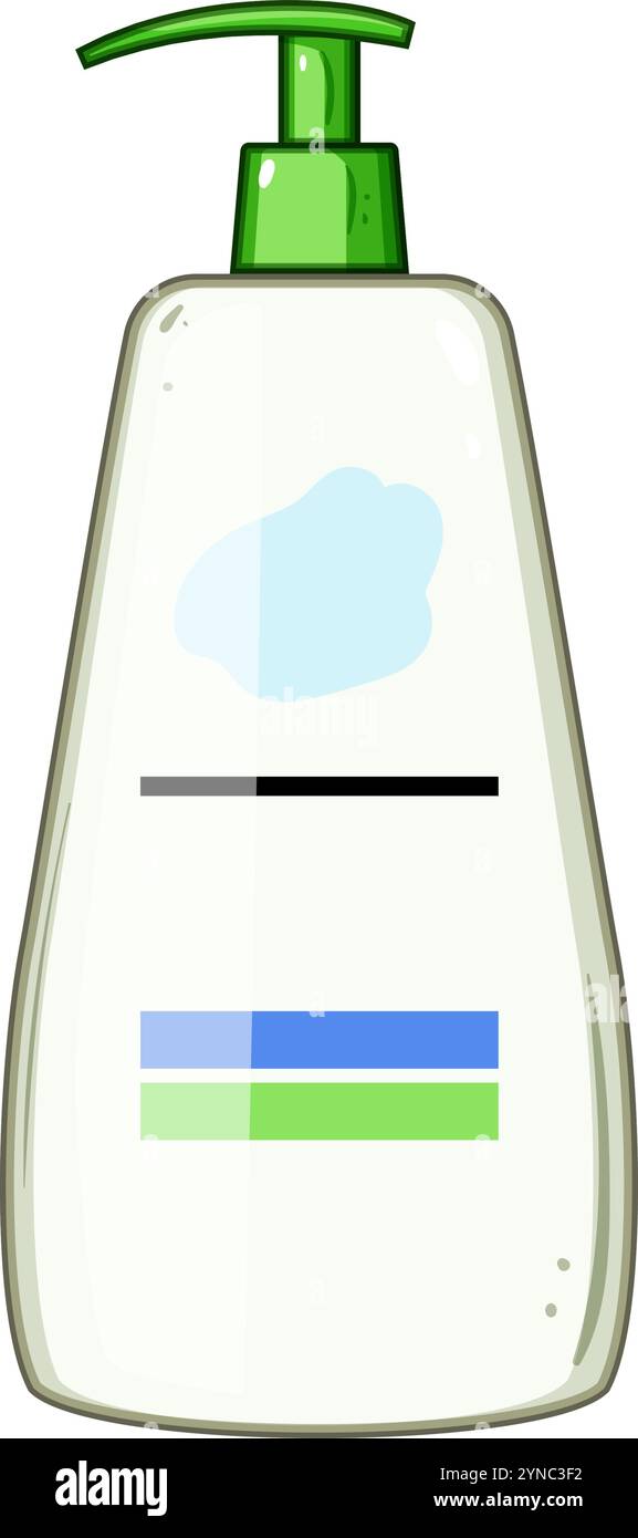 natural shampoo baby cartoon vector illustration Stock Vector Image ...