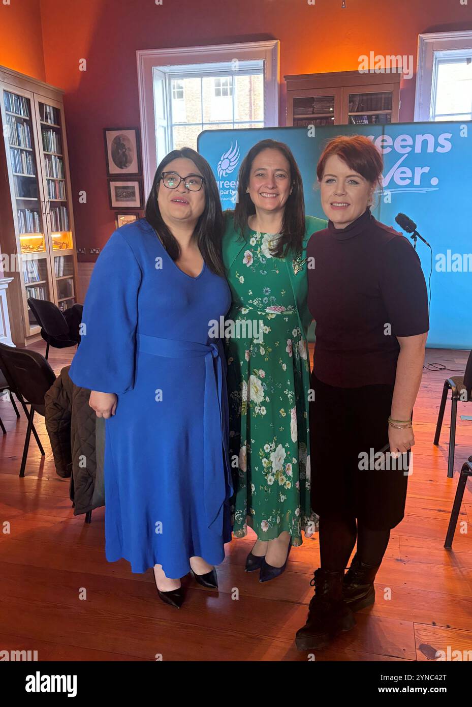 (left to right) Dublin Bay South Green Party candidate Hazel Chu, with ...