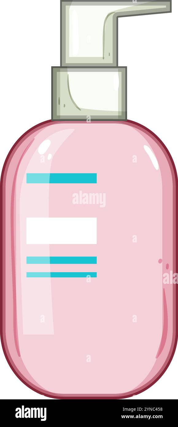 calming shampoo baby cartoon vector illustration Stock Vector Image ...