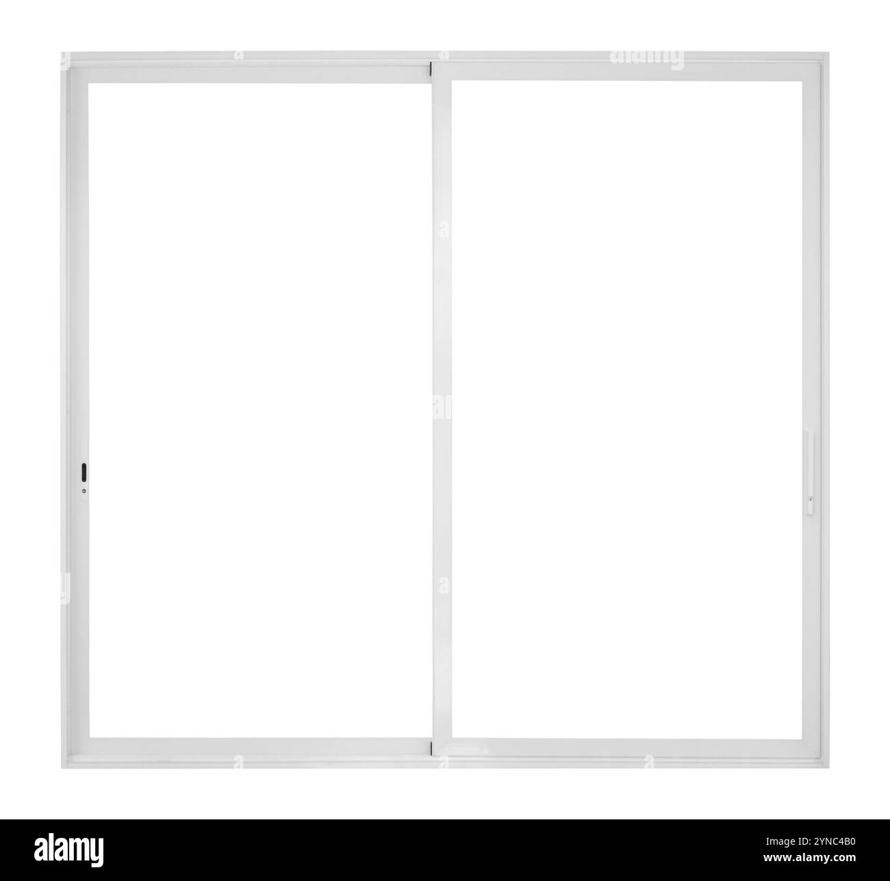 Real modern house door window frame isolated on white background Stock ...