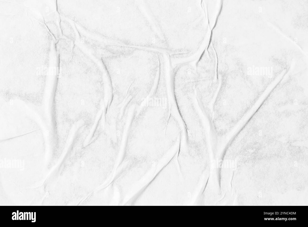 white crumpled and creased paper poster texture background Stock Photo ...