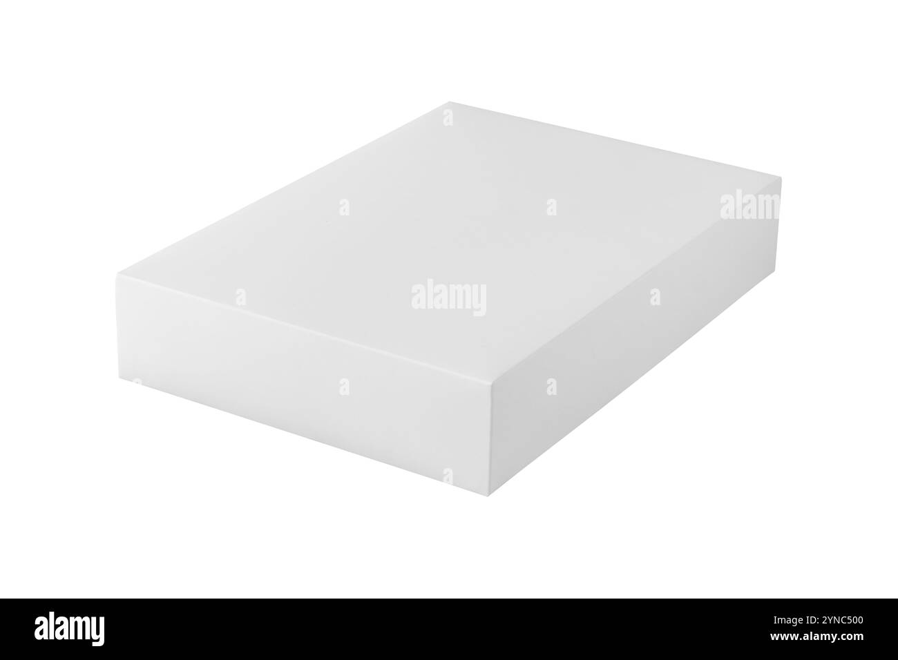 Mockup white box isolated on white background Stock Photo - Alamy