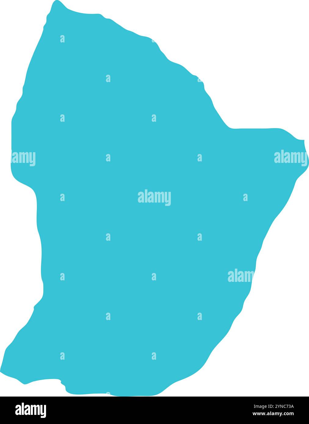 French Guiana MAP in Blue, Country Map, French Guiana, Border Map ...