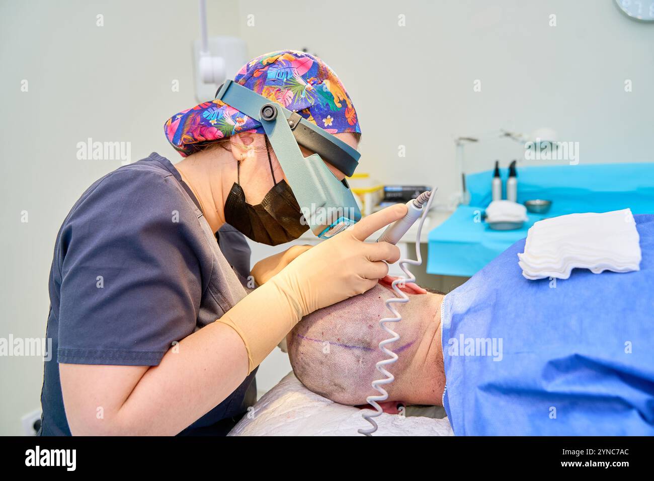 Beautician operating professional beauty hi-res stock photography and ...