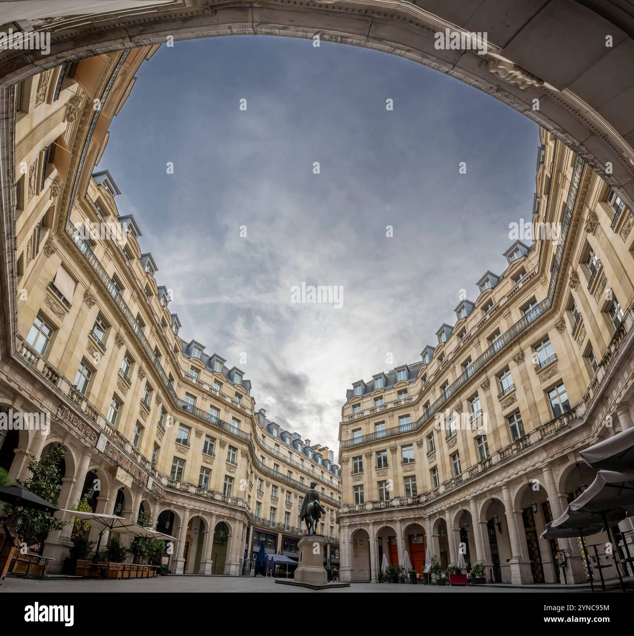 Paris, France - 11 24 2024: View inside Square Edouard VII Stock Photo ...