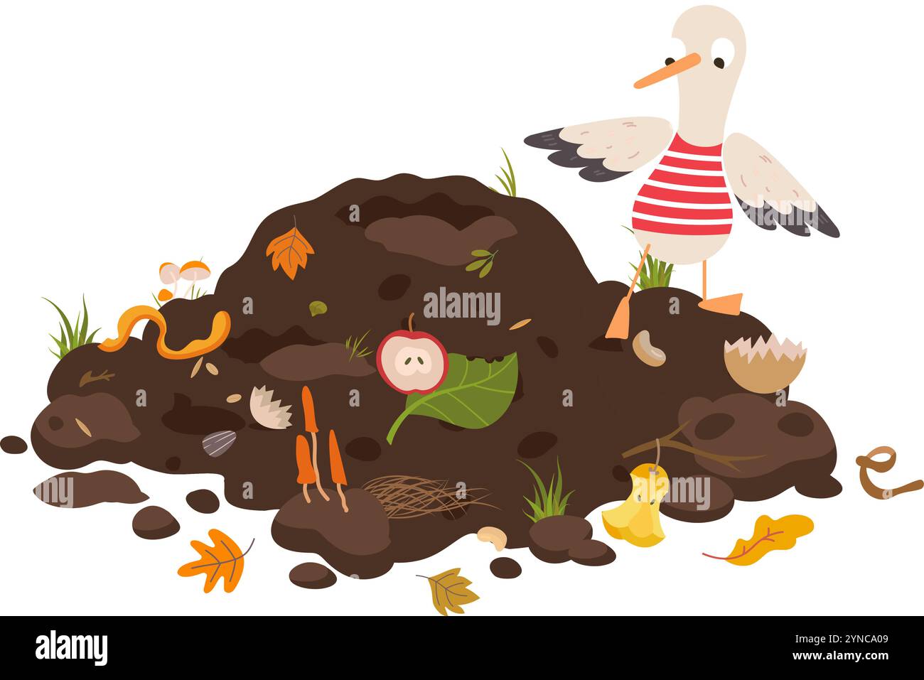 Poking for food Stock Vector Images - Alamy