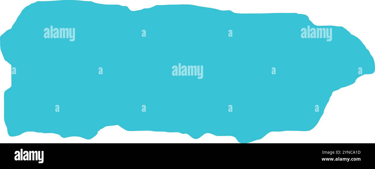 Puerto Rico MAP in Blue, Country Map, Puerto Rico, Border Map, Border ...