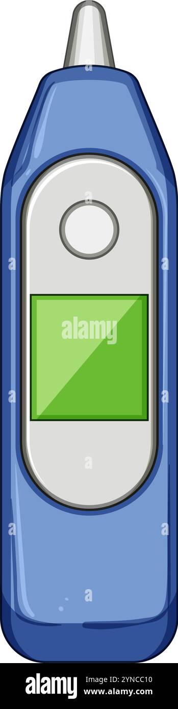 digital thermometer baby cartoon vector illustration Stock Vector Image ...