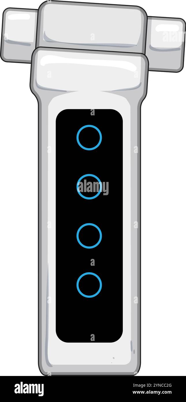 diagnosis spirometer cartoon vector illustration Stock Vector Image ...