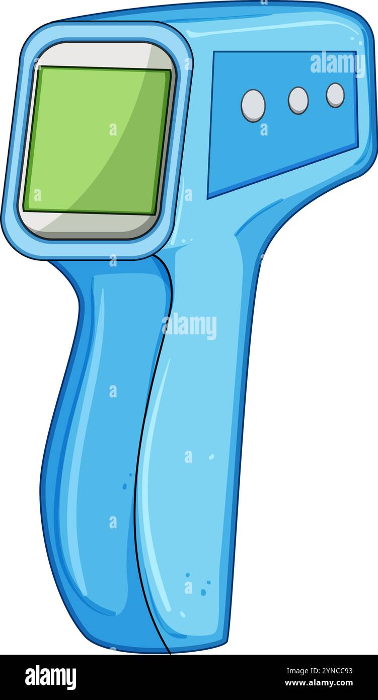 fever thermometer baby cartoon vector illustration Stock Vector Image ...