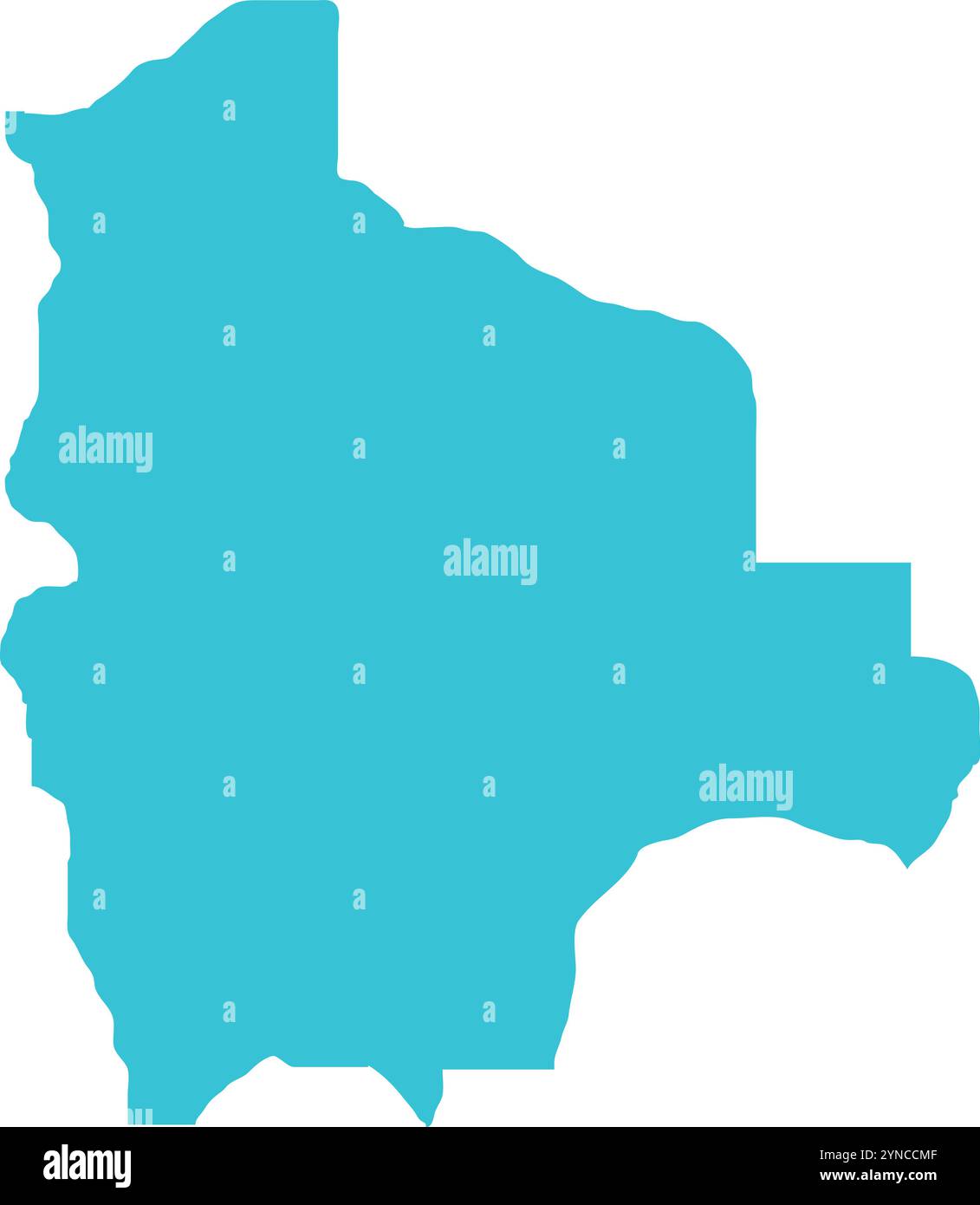 Bolivia MAP in Blue, Country Map, Bolivia, Border Map, Border line of Bolivia, Geographic Map ...