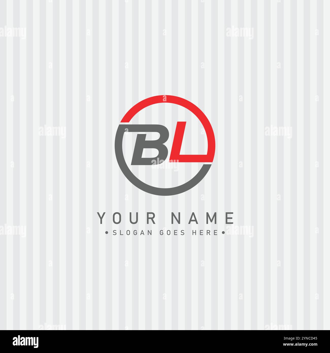 Abstract Letter BL Logo - Initial Monogram Template for Alphabet B and ...