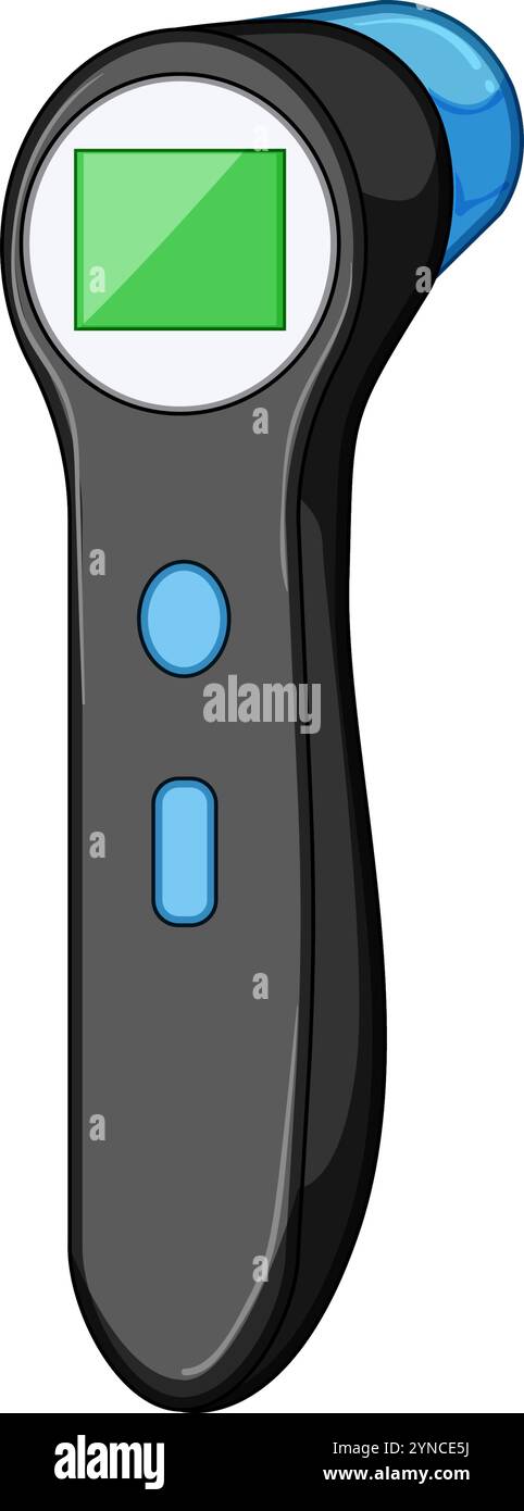 ear thermometer baby cartoon vector illustration Stock Vector Image ...