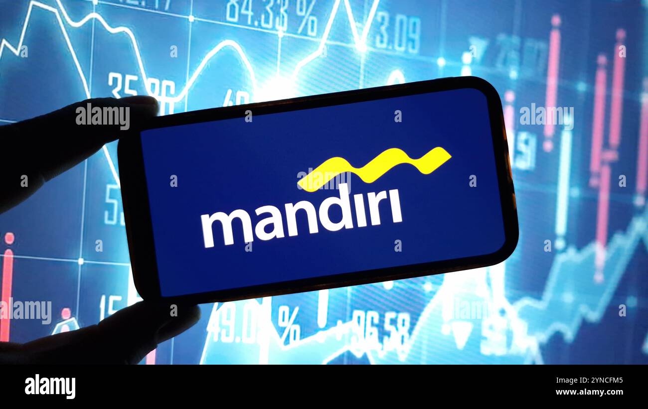 Mandiri Logo Bank Mandiri Logo Hi Res Stock Photography And Images