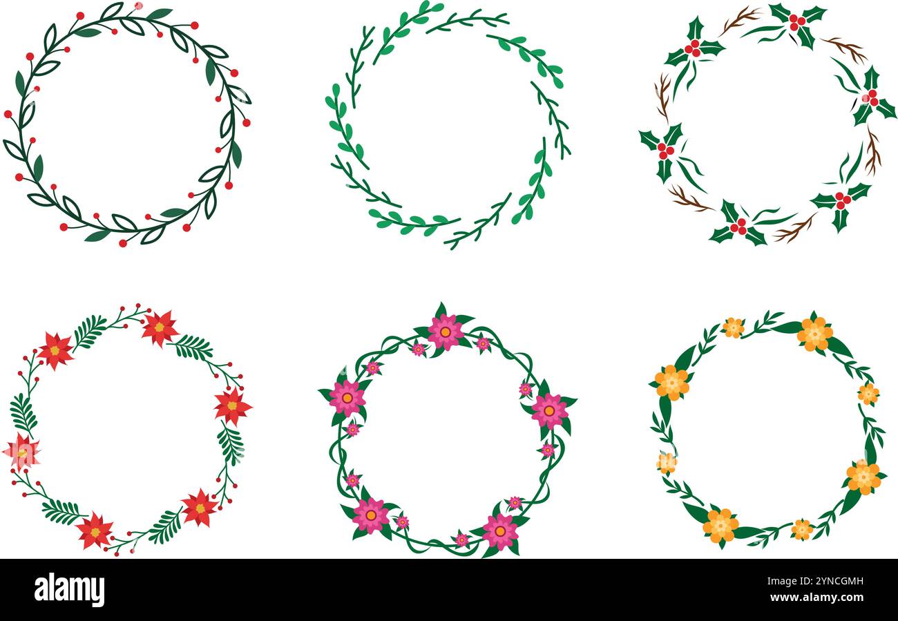 Traditional christmas decoration natural Stock Vector Images - Alamy