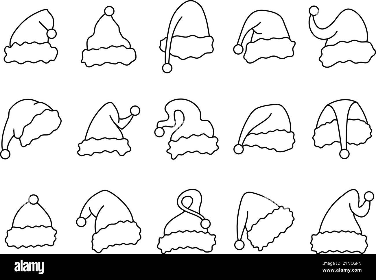 Santa clipart Black and White Stock Photos & Images - Alamy