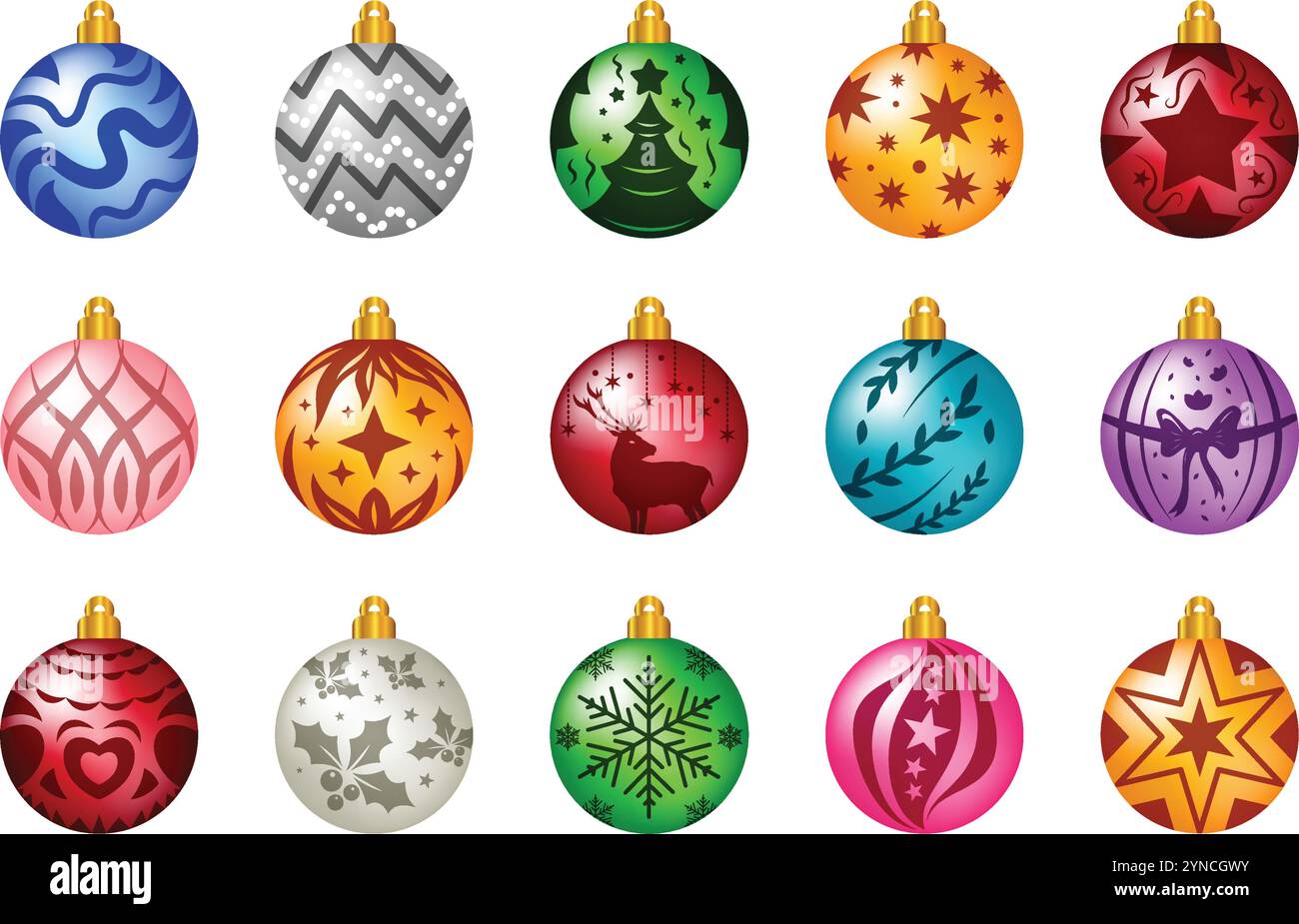 Christmas balls baubles Stock Vector Image & Art - Alamy