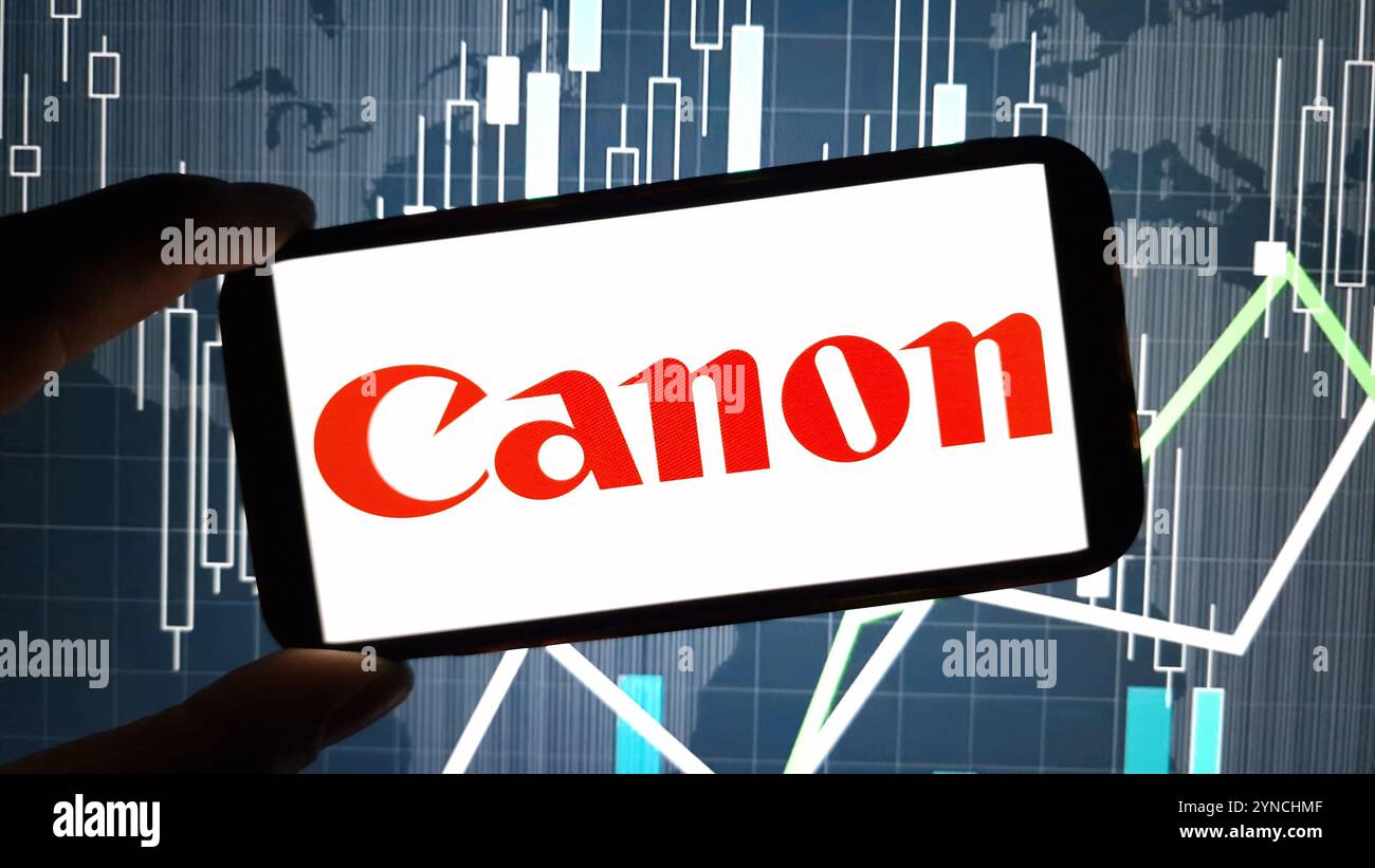 Canon logo icon hi-res stock photography and images - Alamy