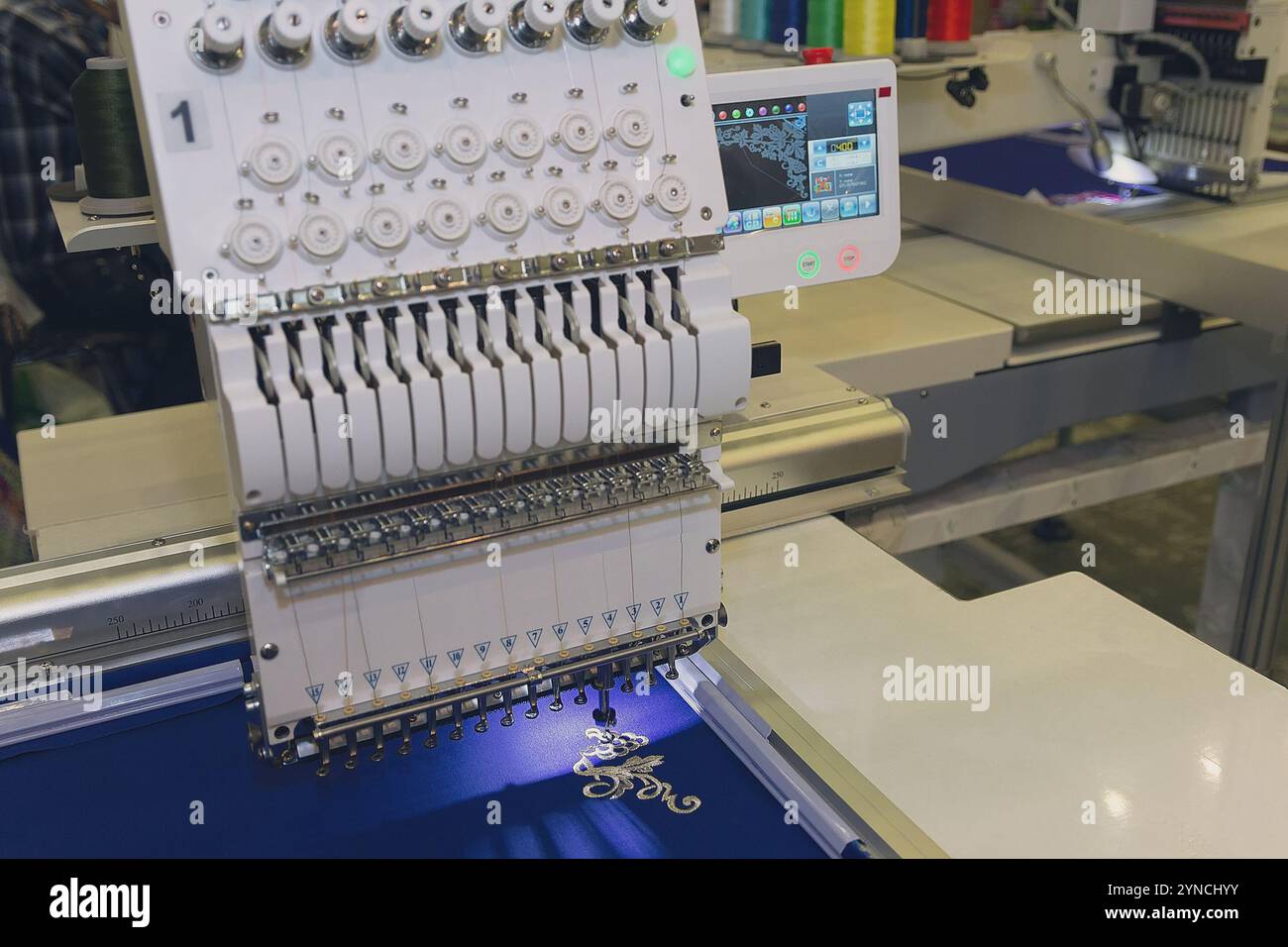 Modern automatic high technology sewing hi-res stock photography and ...