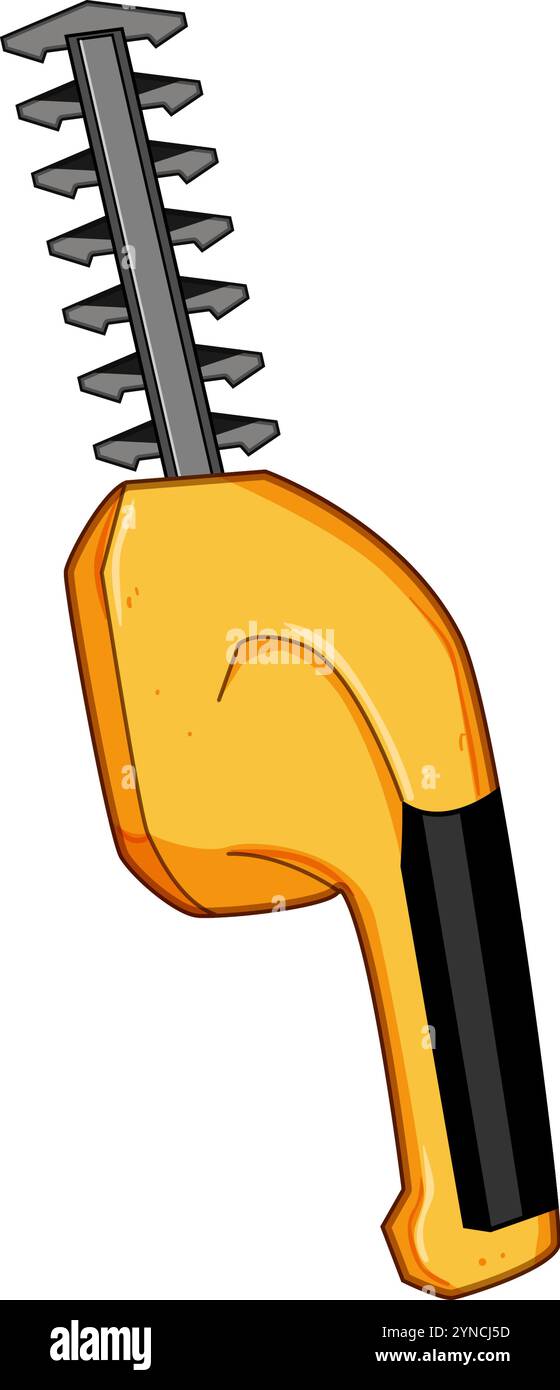 hedge tree trimmer cartoon vector illustration Stock Vector Image & Art ...