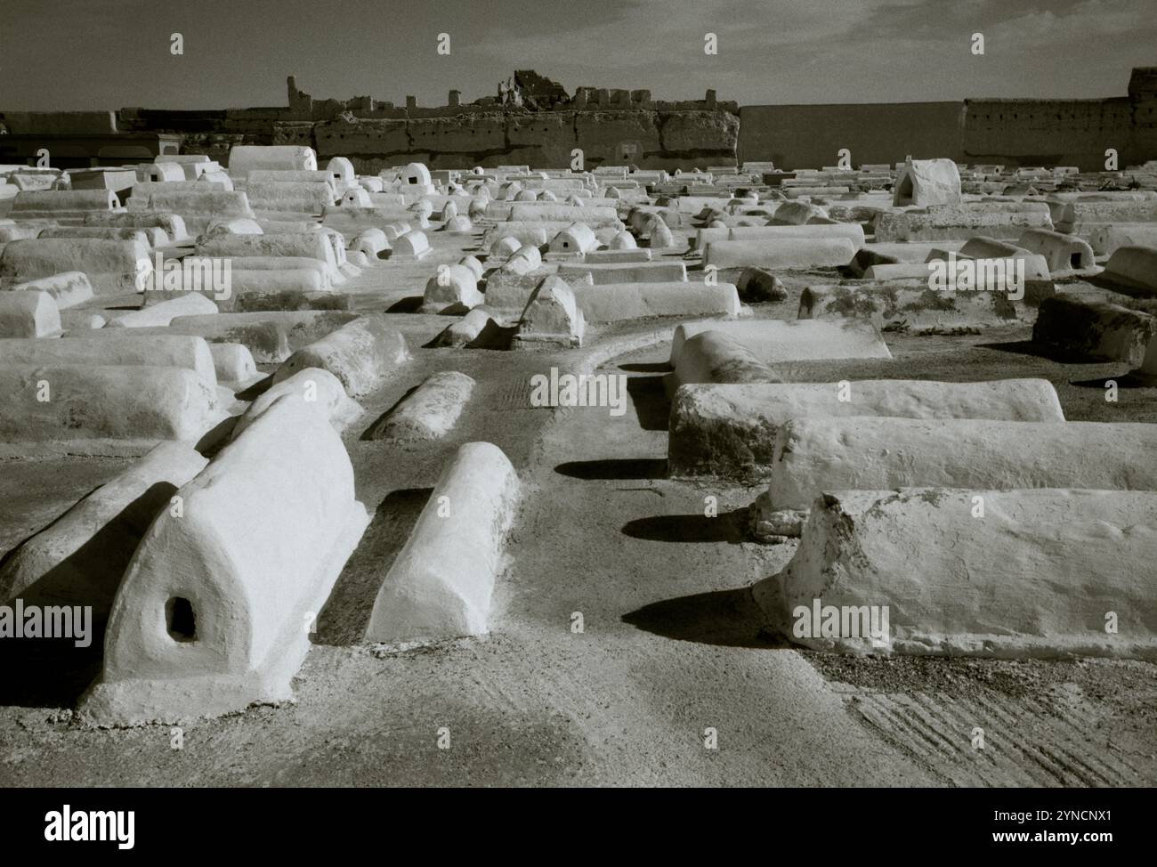 The ancient poignant Jewish Cemetery in the Kasbah Quarter of the old ...