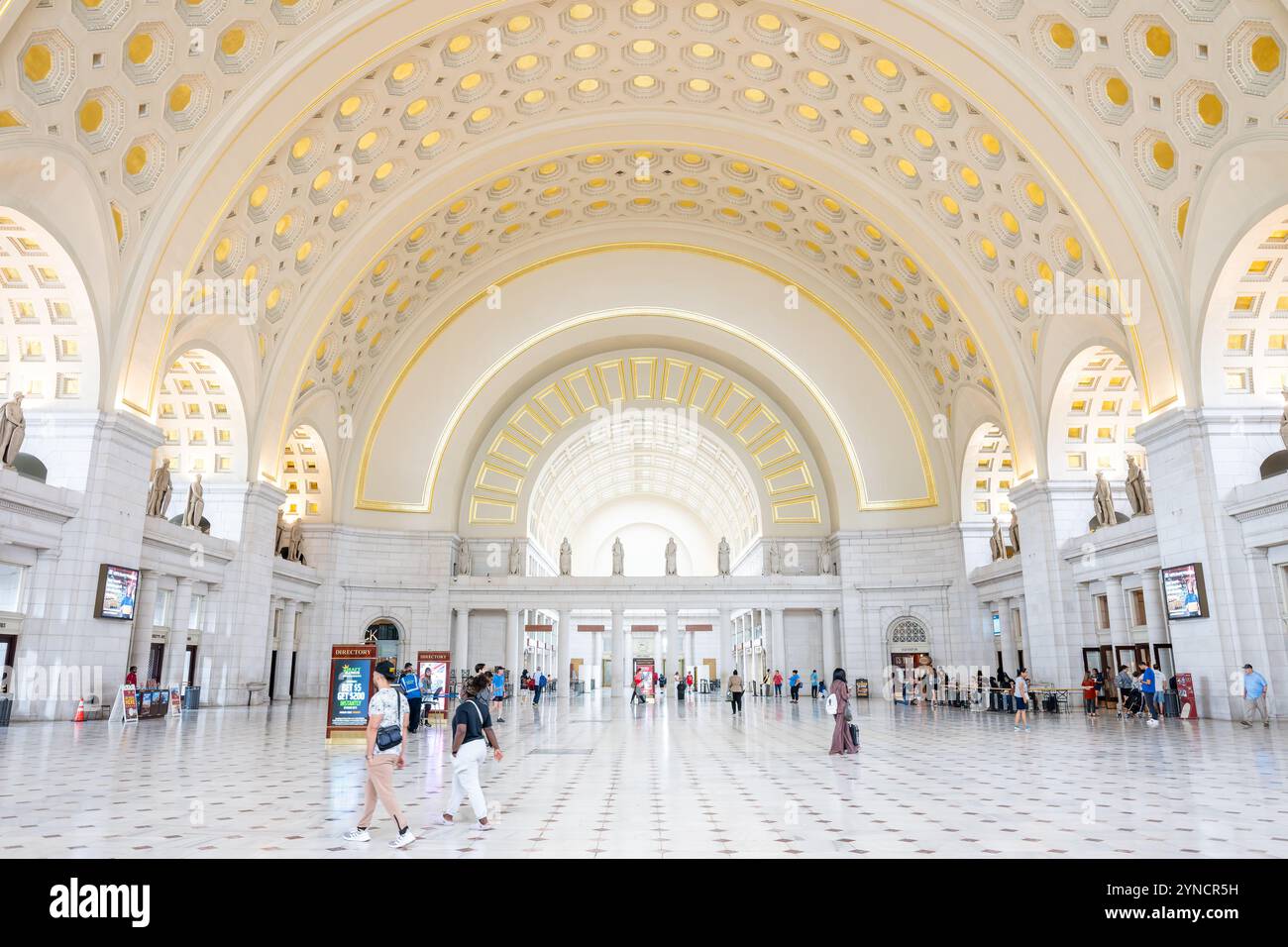 WASHINGTON DC, United States — The main hall of Union Station showcases ...