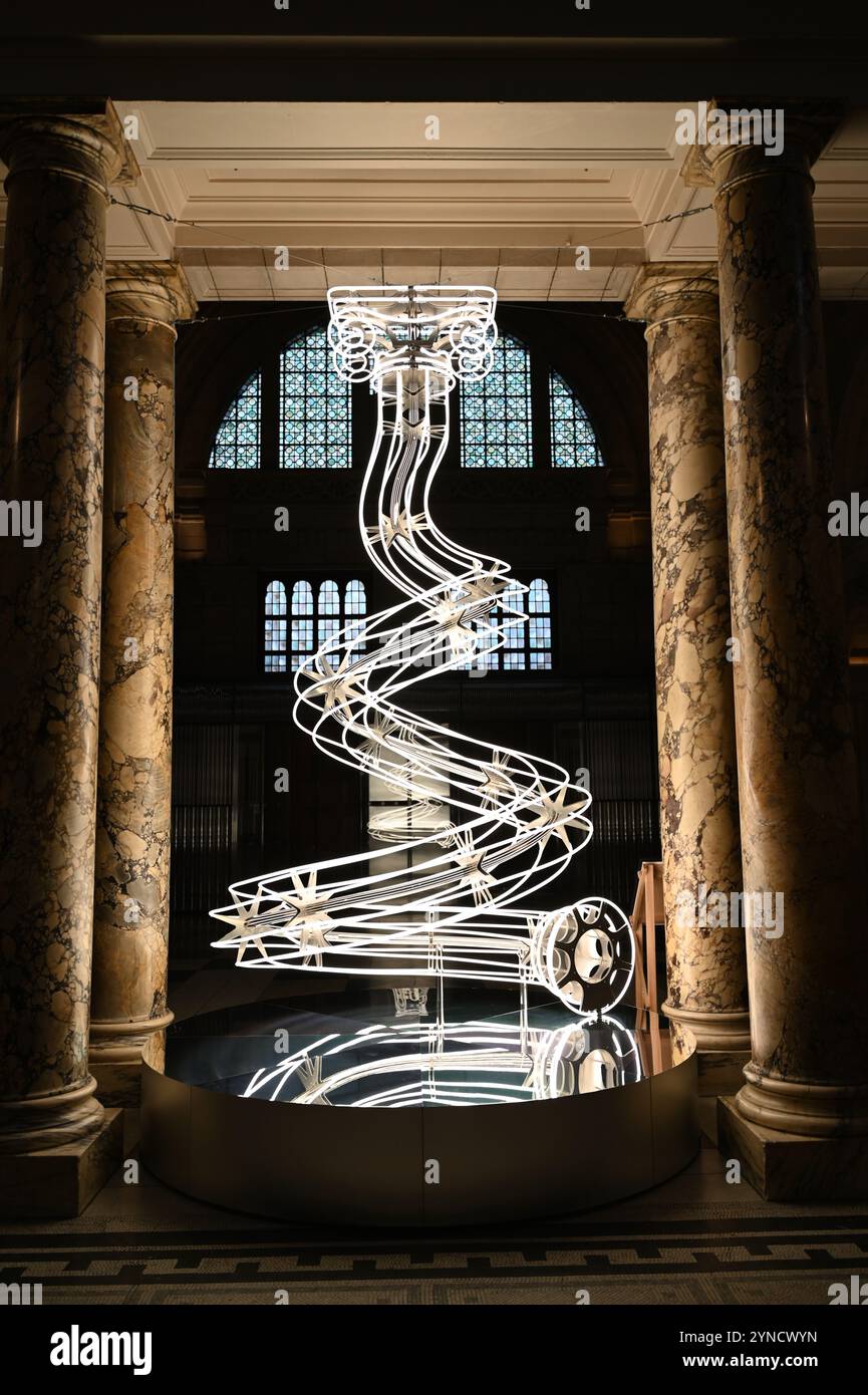 All Lit Up’ reimagines the traditional Christmas tree as a tall ...