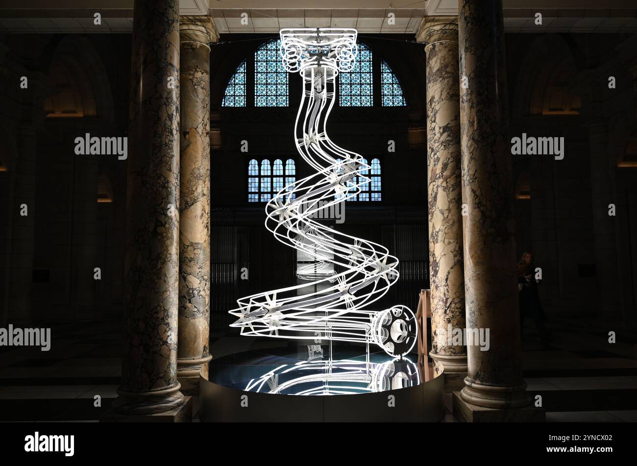 All Lit Up’ reimagines the traditional Christmas tree as a tall ...