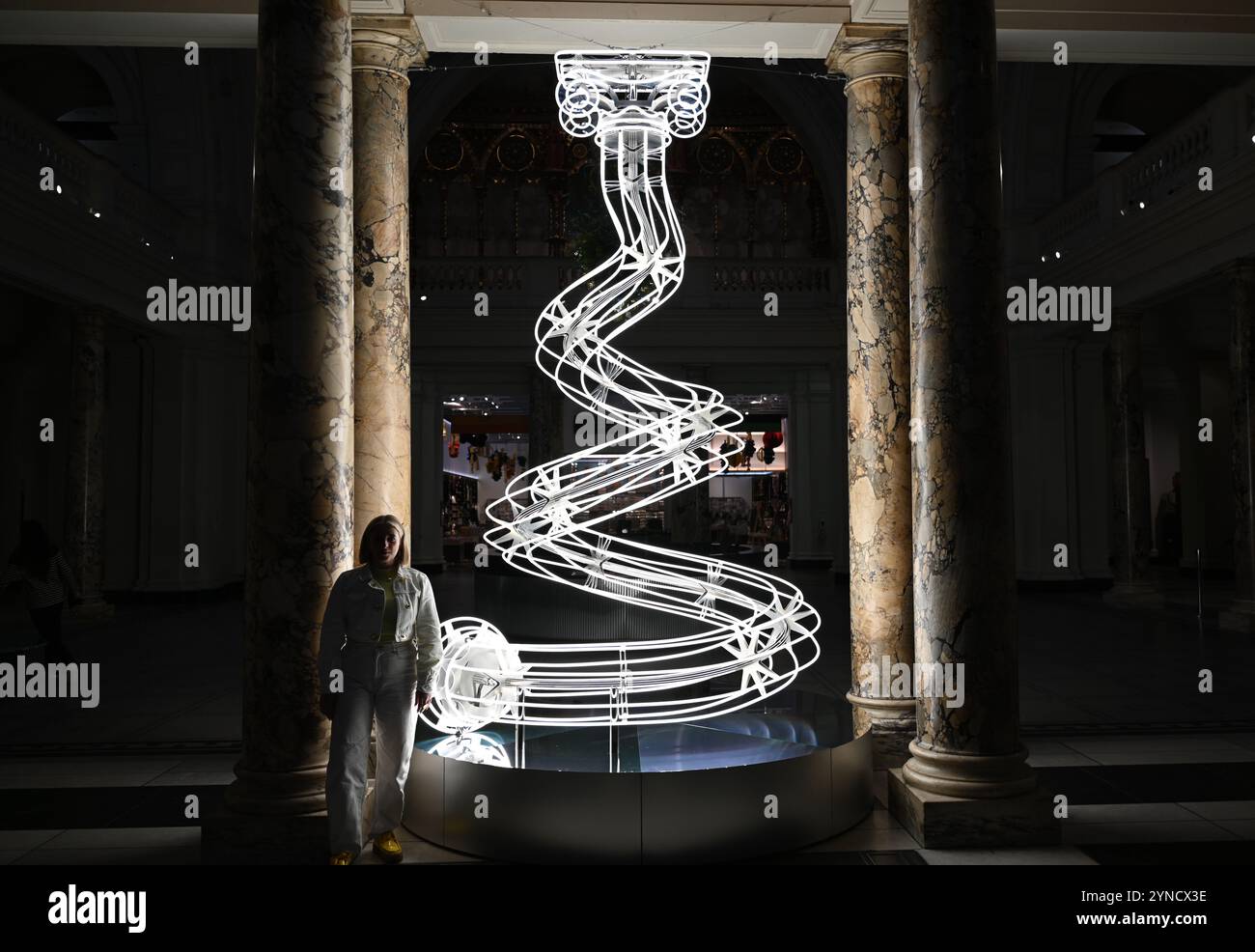 All Lit Up’ reimagines the traditional Christmas tree as a tall ...