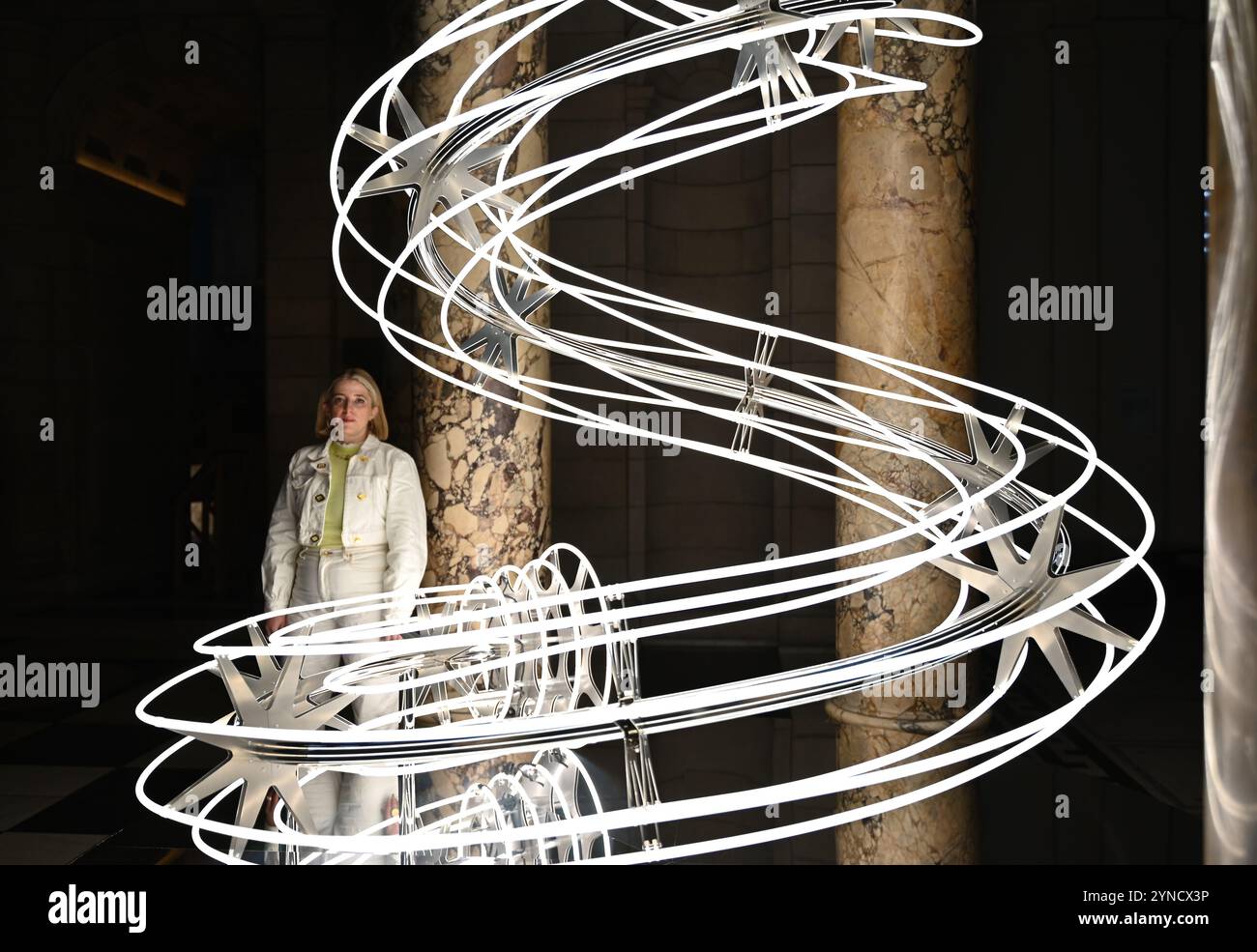 All Lit Up’ reimagines the traditional Christmas tree as a tall ...