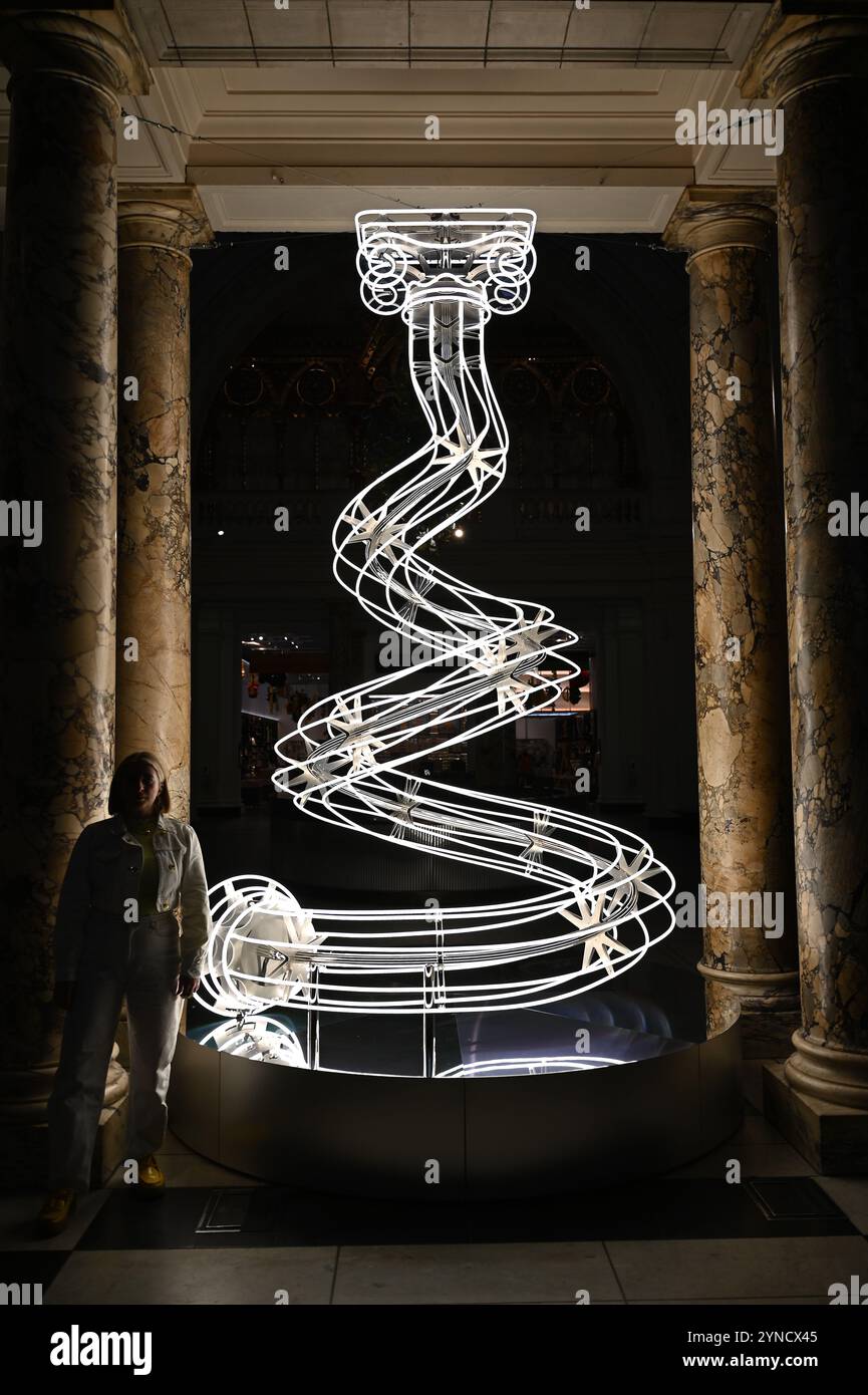 All Lit Up’ reimagines the traditional Christmas tree as a tall ...