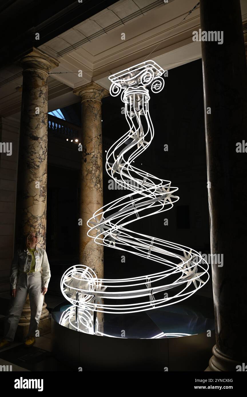 All Lit Up’ reimagines the traditional Christmas tree as a tall ...