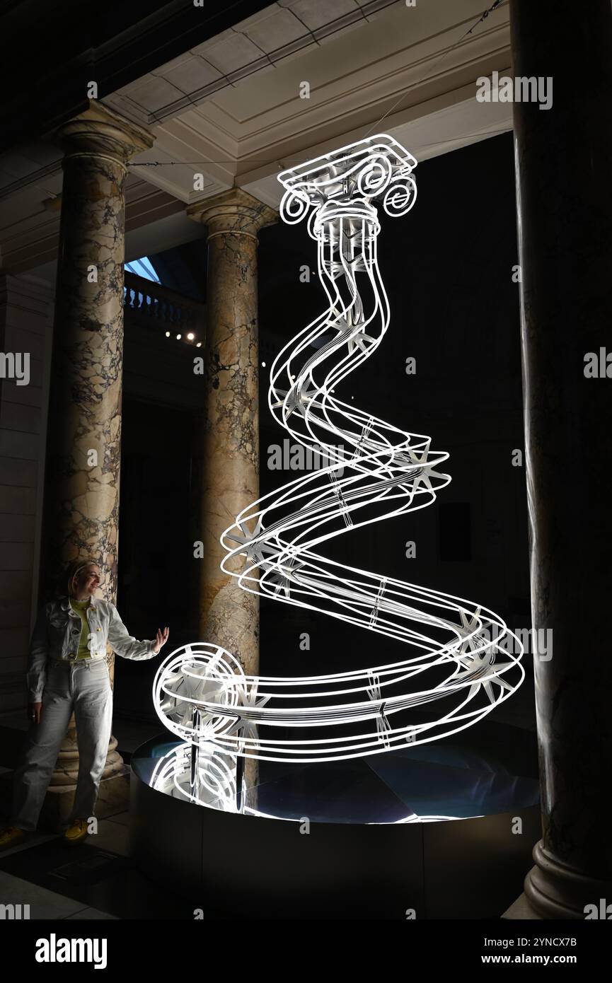 All Lit Up’ reimagines the traditional Christmas tree as a tall ...