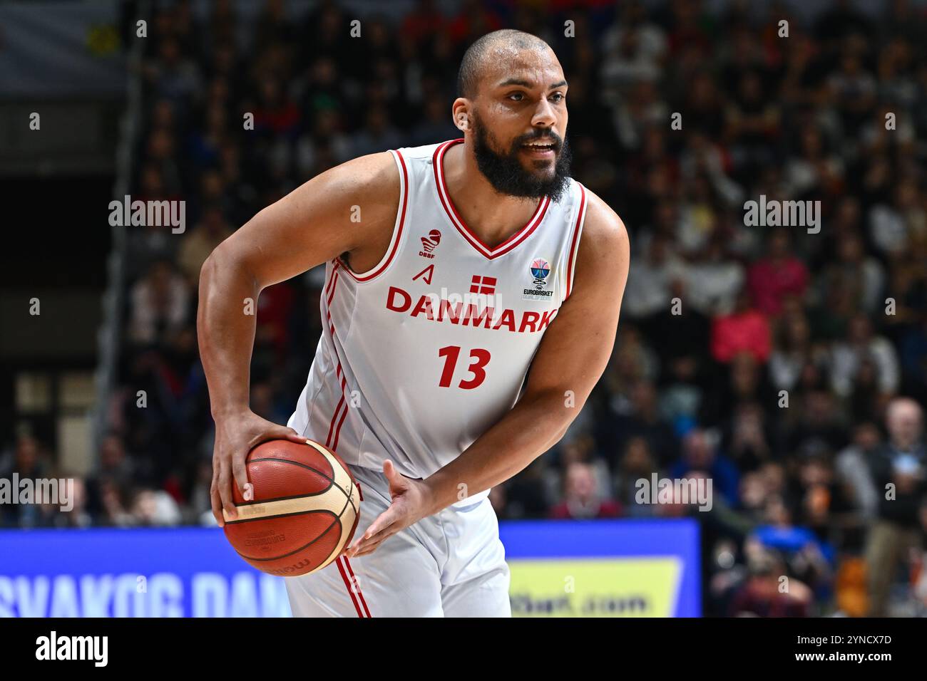 Belgrade, Serbia, 24 November, 2024. Kevin Larsen of Denmark in action ...