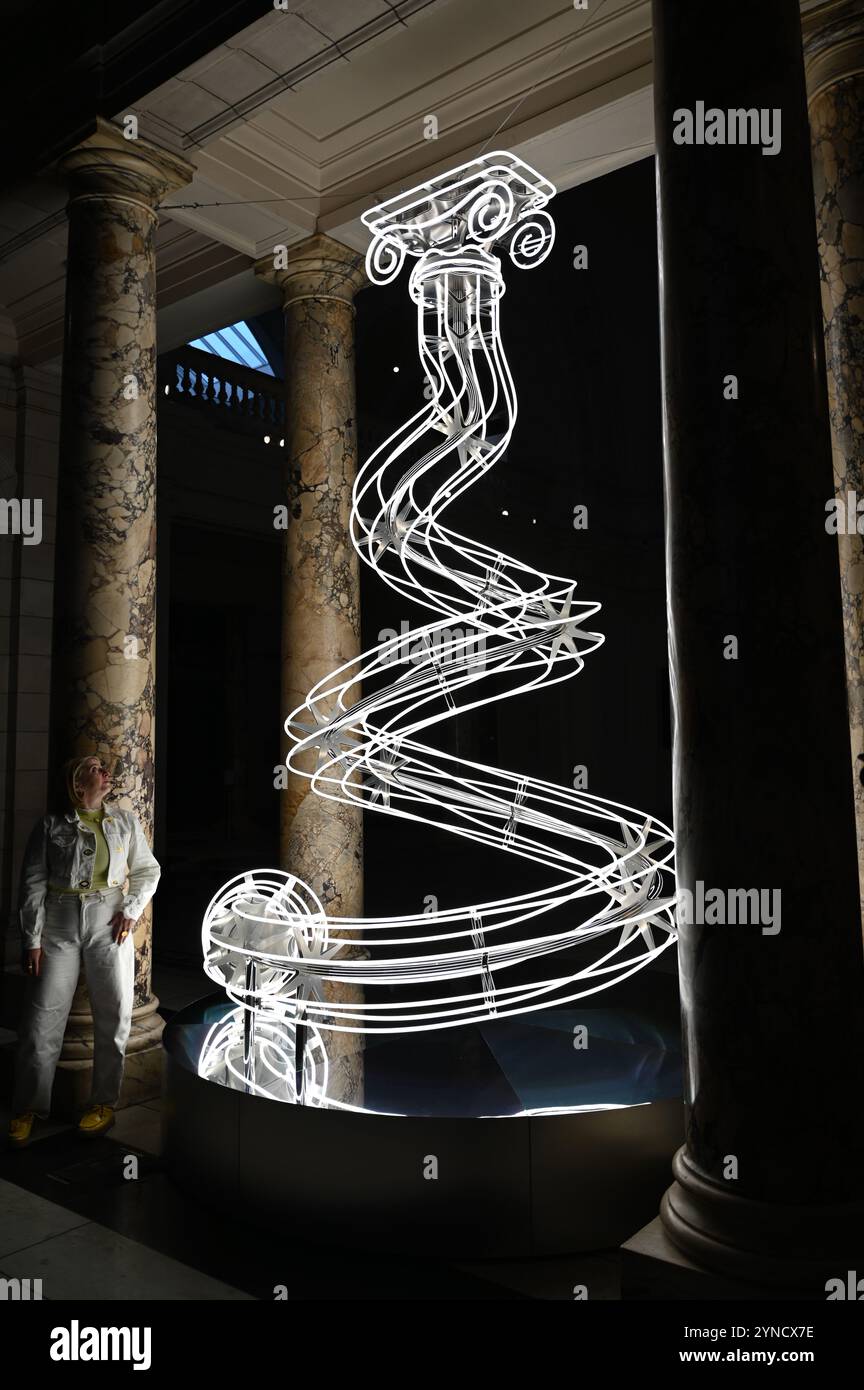 All Lit Up’ reimagines the traditional Christmas tree as a tall ...
