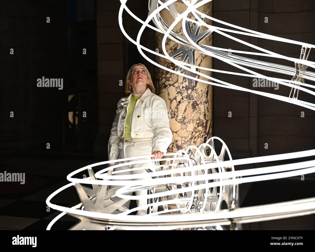 All Lit Up’ reimagines the traditional Christmas tree as a tall ...