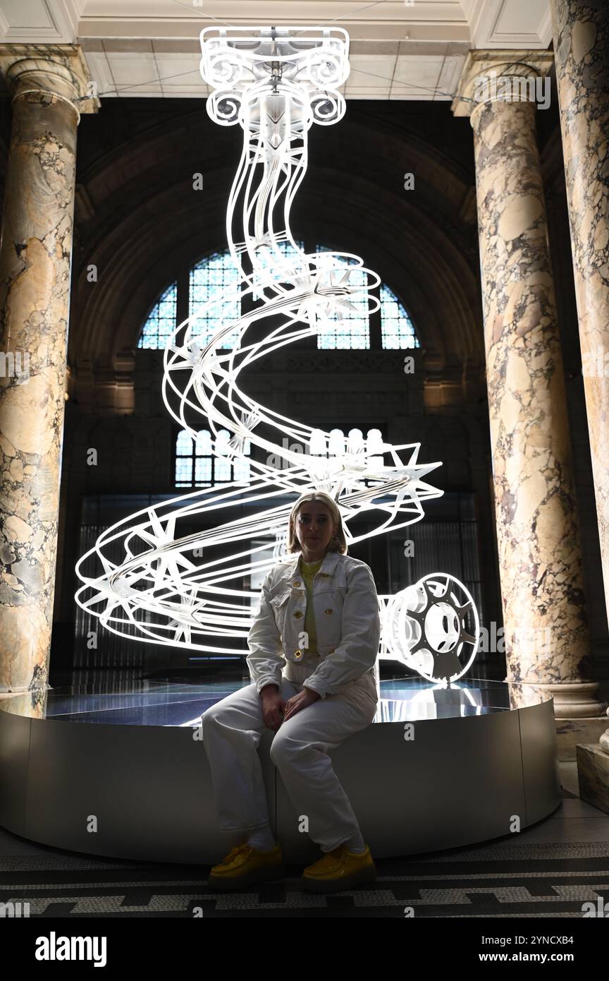 All Lit Up’ reimagines the traditional Christmas tree as a tall ...