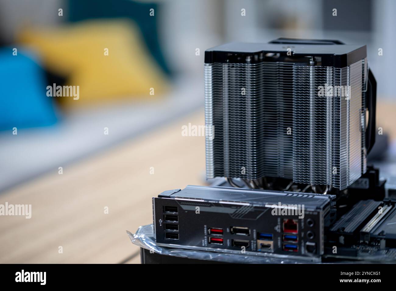 HighPerformance CPU Cooler in a Modern Gaming Computer Setup with ...