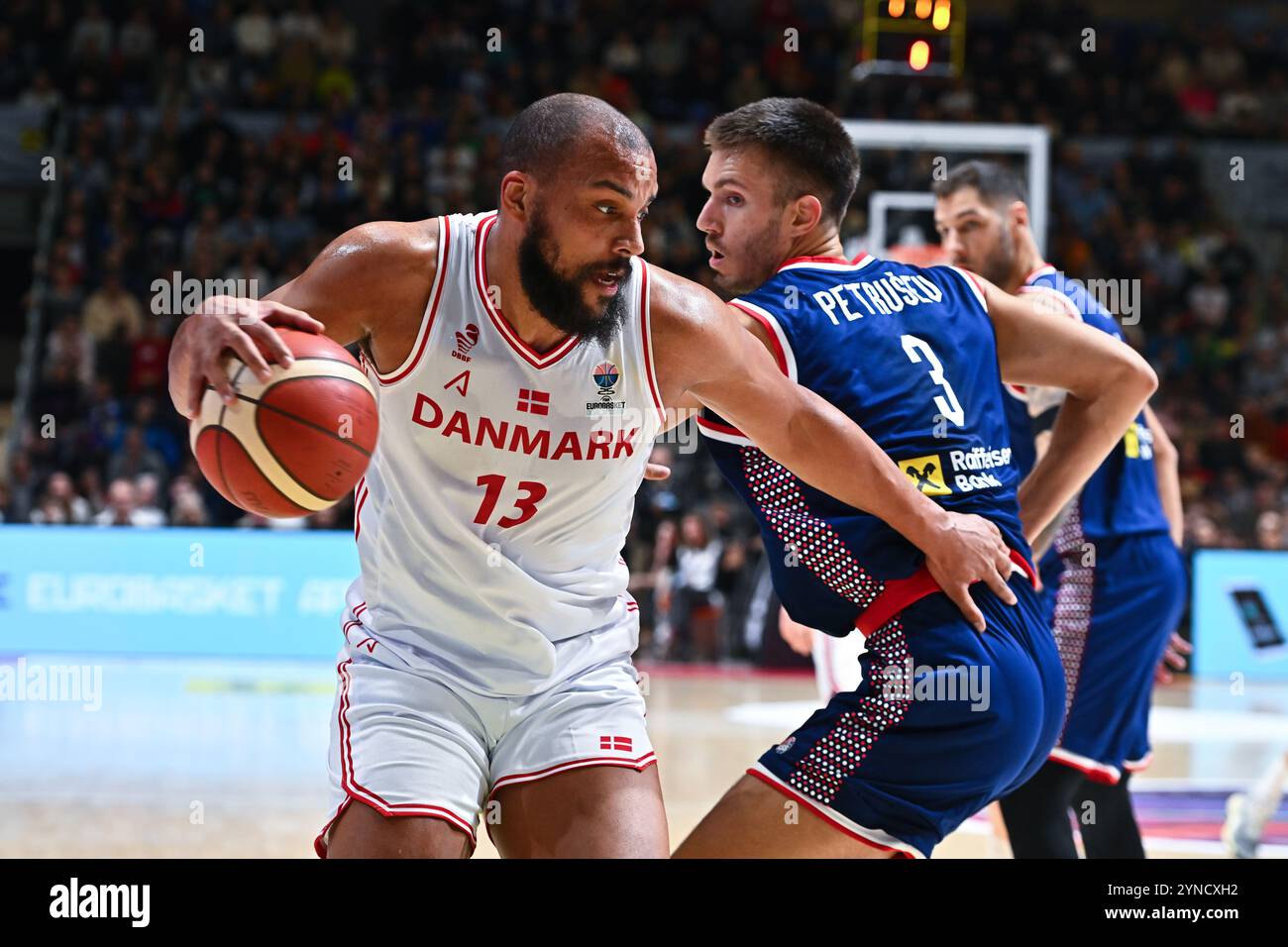 Belgrade, Serbia, 24 November, 2024. Kevin Larsen of Denmark competes ...