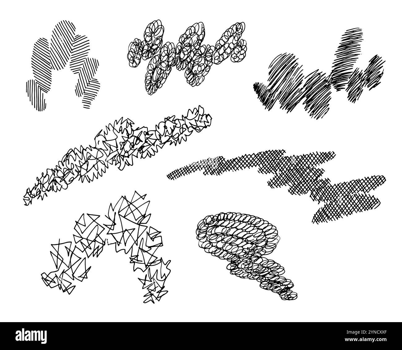 Scribble figure drawing Stock Vector Images - Alamy