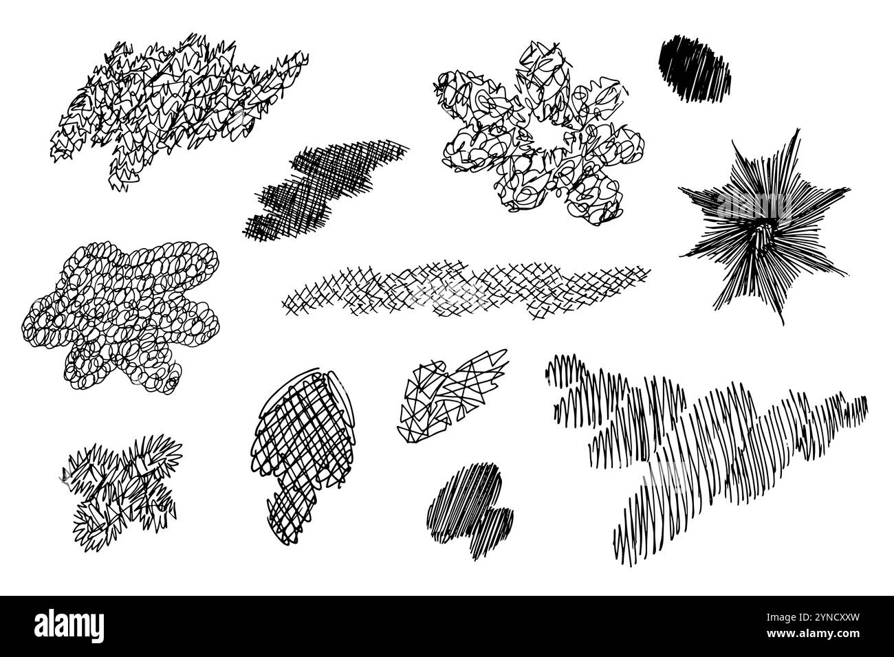 Scribble figure drawing Stock Vector Images - Alamy